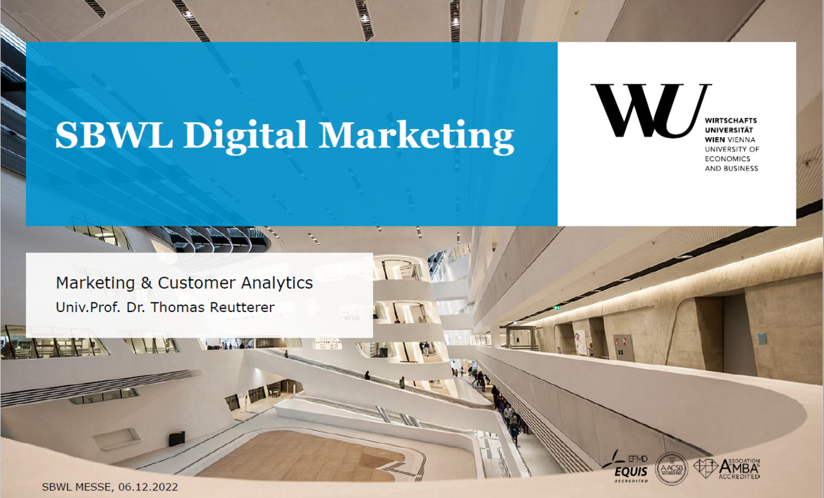 Presentation at ÖH's SBWL Messe