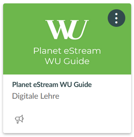 Planet eStream WU - Materialien und Selbstlernangebote - Qualifizierung ...