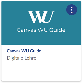 Canvas WU - Materials and self-learning offers - Qualification and services